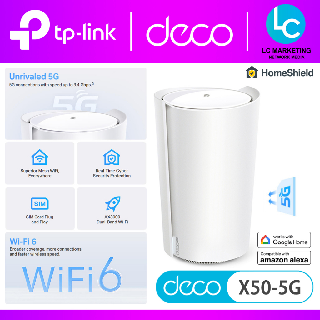 TP-Link Deco X50-5G | 5G AX3000 / Archer NX200 5G AX1800 Dual-Band Whole Home Mesh WiFi 6 ...
