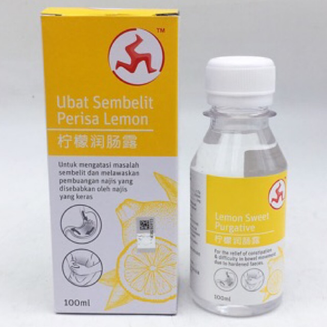 Three Legs Lemon Sweet Purgative 三脚标柠檬润肠露 /Tiga Kaki Ubat Sembelit ...