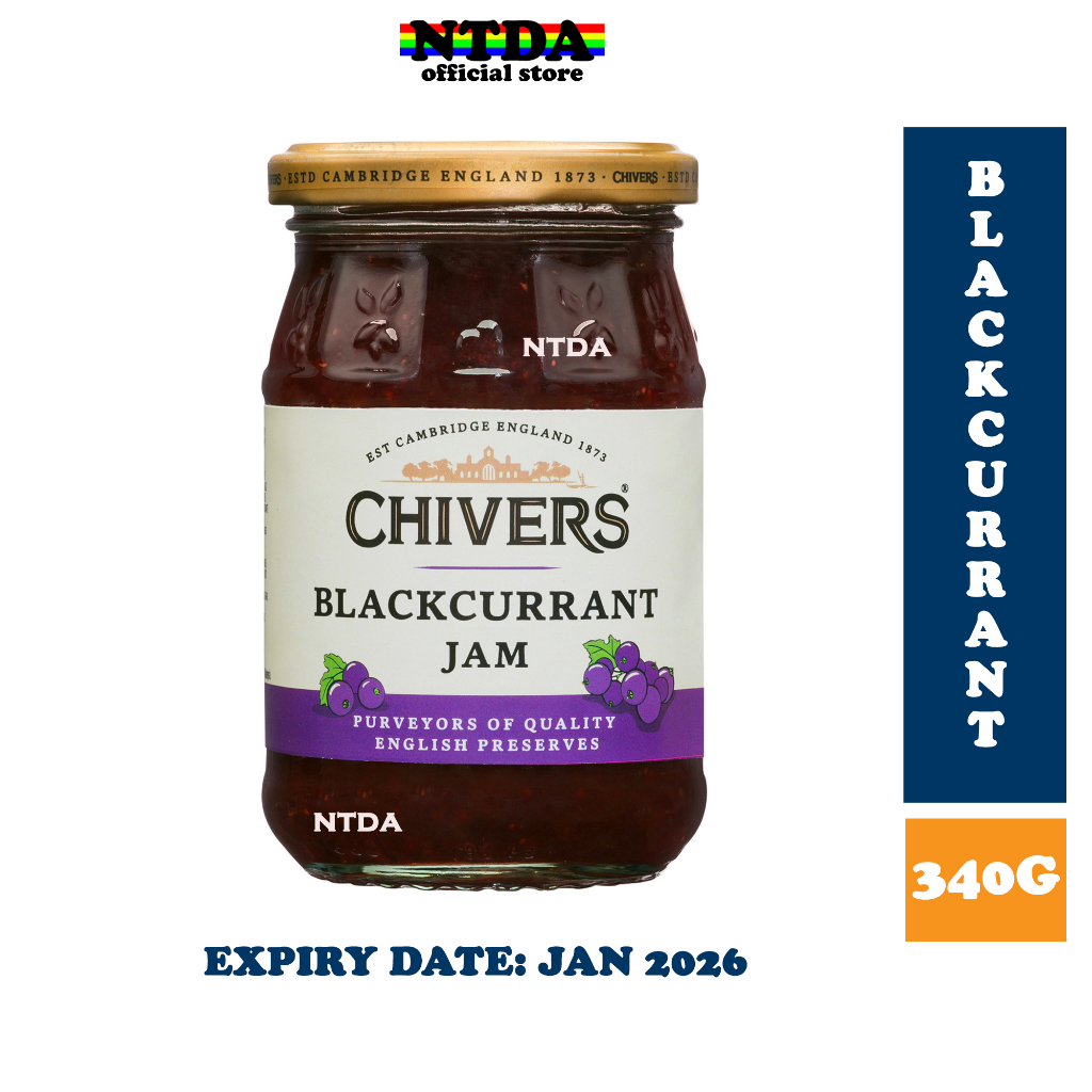 Chivers Assorted Fruits Jam 340G (Strawberry/Raspberry/Mixed Fruit ...