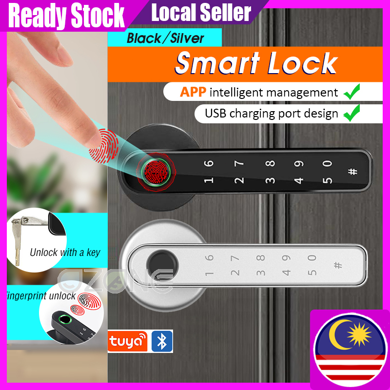 Fingerprint Smart Door Lock Digital Password Lock Electronic Smart ...