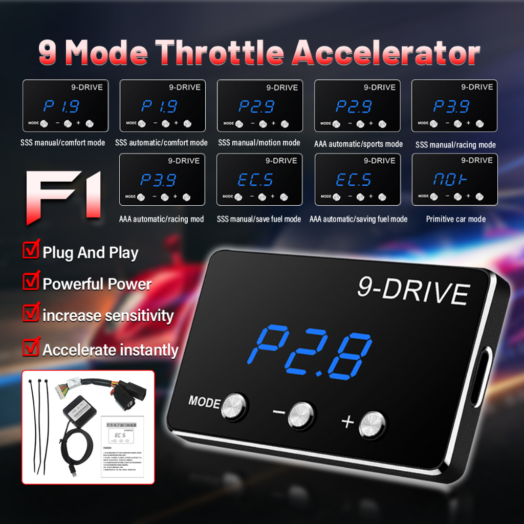 [Local Stock] 🇲🇾Latest Car Electronic Throttle Controller Accelerator ...