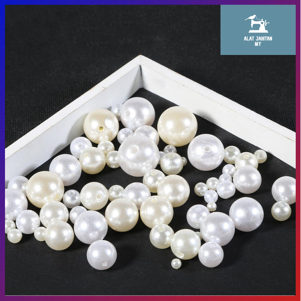 Pearl and White Beads (1pack) | Manik Pearl & Putih | Shopee Malaysia