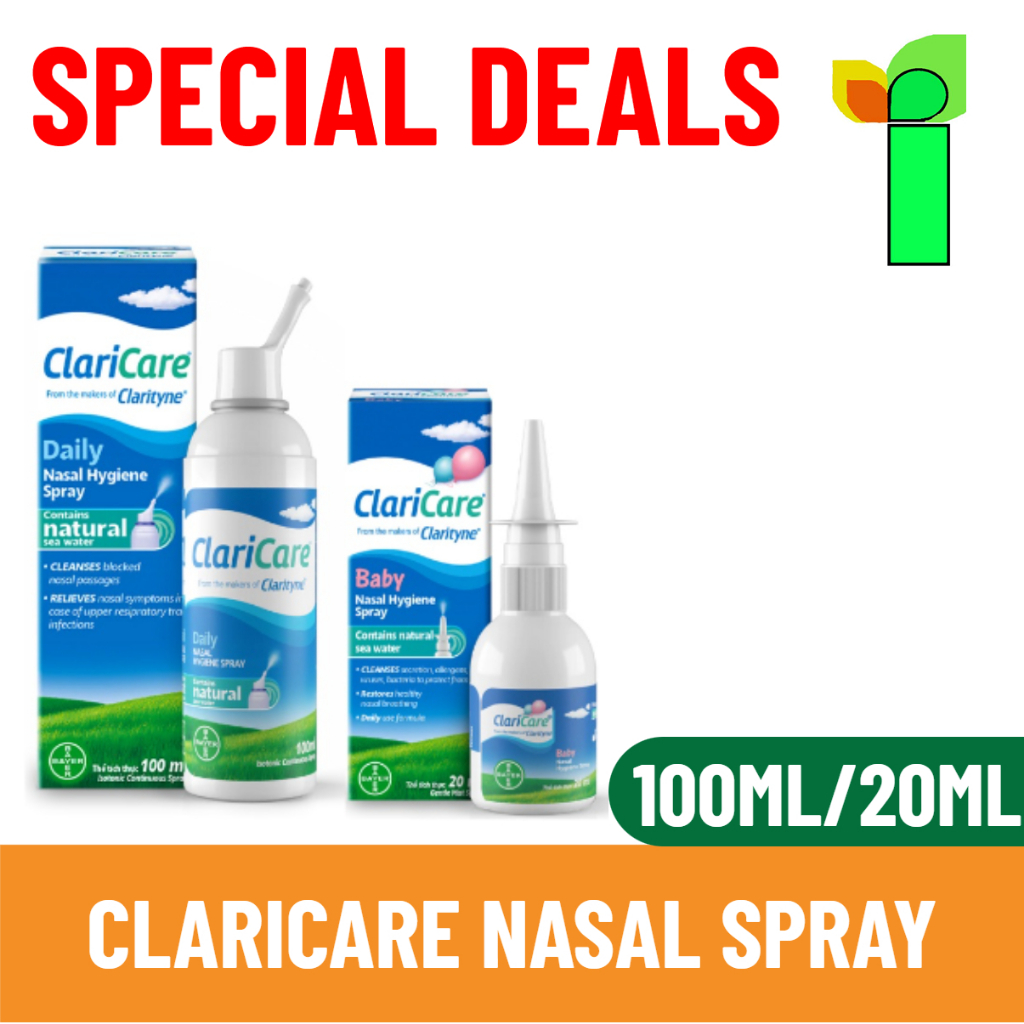 Claricare Nasal Hygiene Spray (20ml/100ml) | Shopee Malaysia