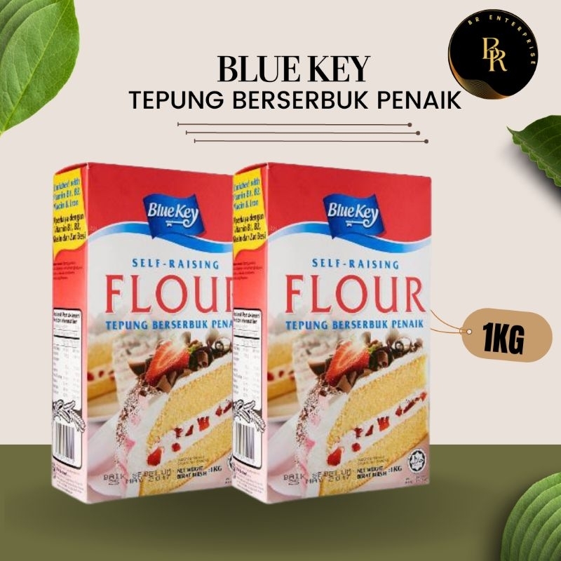 Blue Key Tepung Kek Naik Sendiri 1kg Self Raising Flour Tepung ...