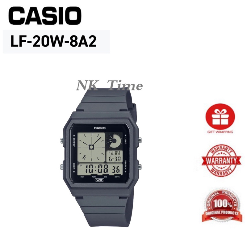 CASIO WATCH LF-20W-8A2 Retro Vintage Series Twin graph Digital Watch UNISEX WATCH | Shopee Malaysia