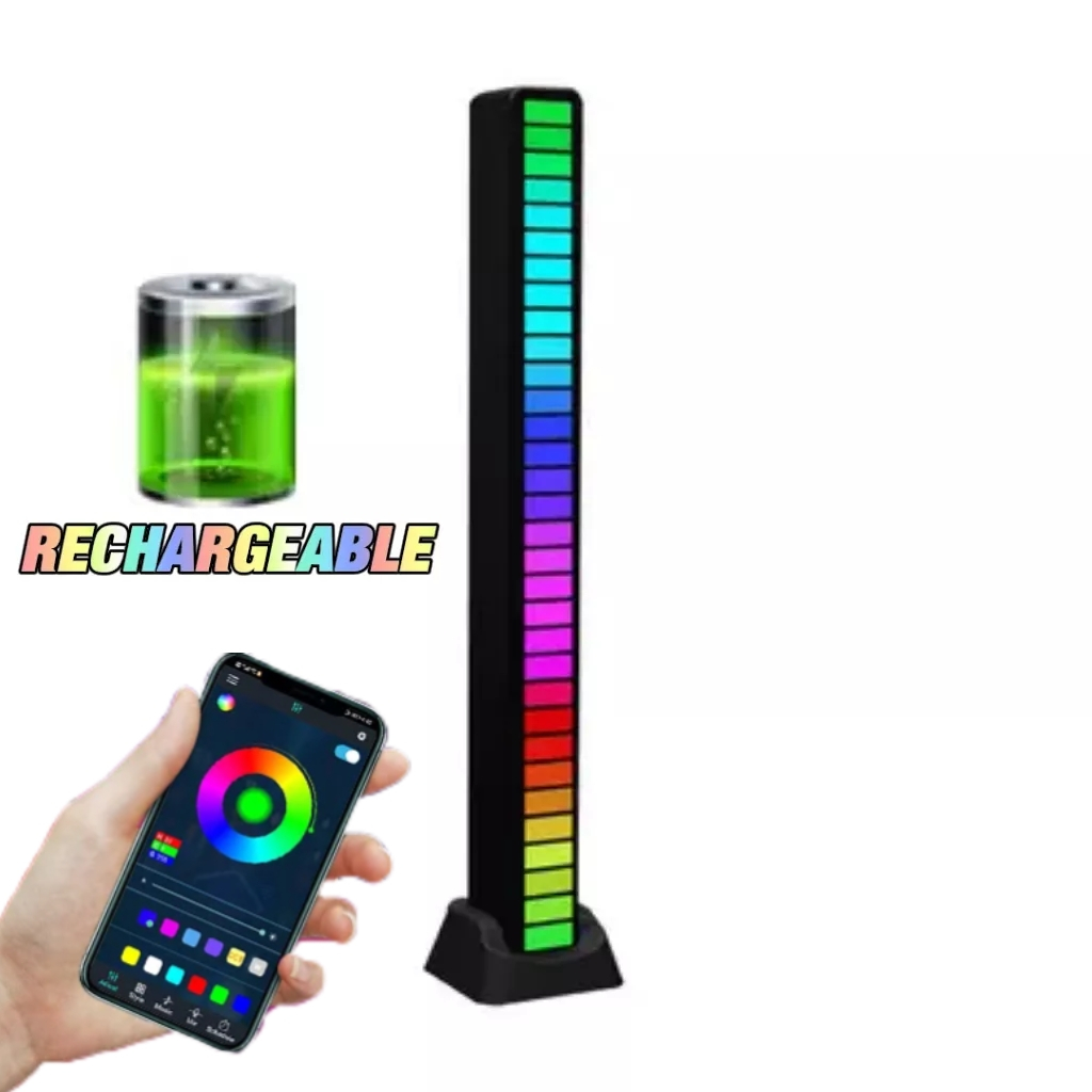 (Local Ready Stock) RGB LED Light Sound Bar Activation Rhythm Colorful ...