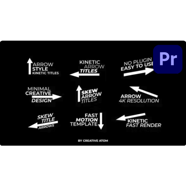 [Adobe Premiere Pro][ADD ON]Arrow Pointer Text Titles Elements MOGRT ...