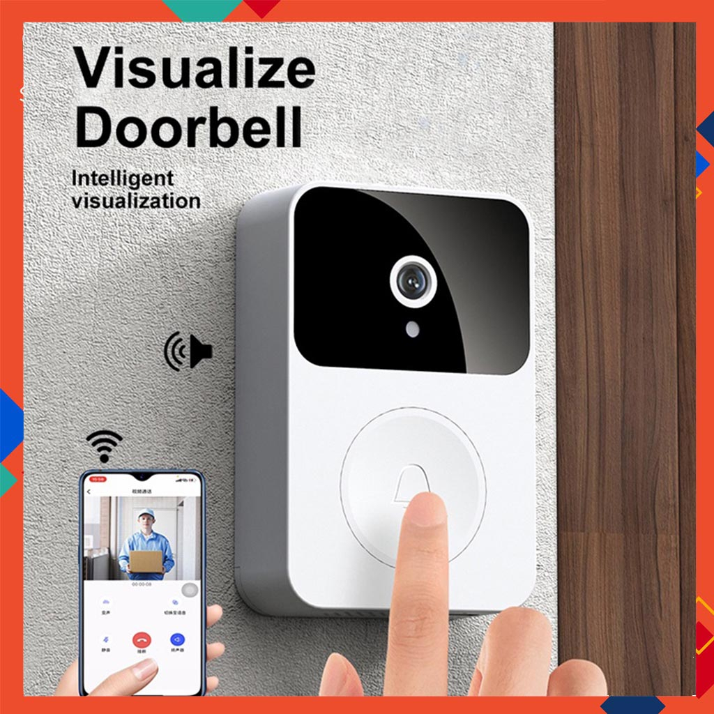 Smart Video Door Bell Wireless WiFi Doorbell With Camera Record ...