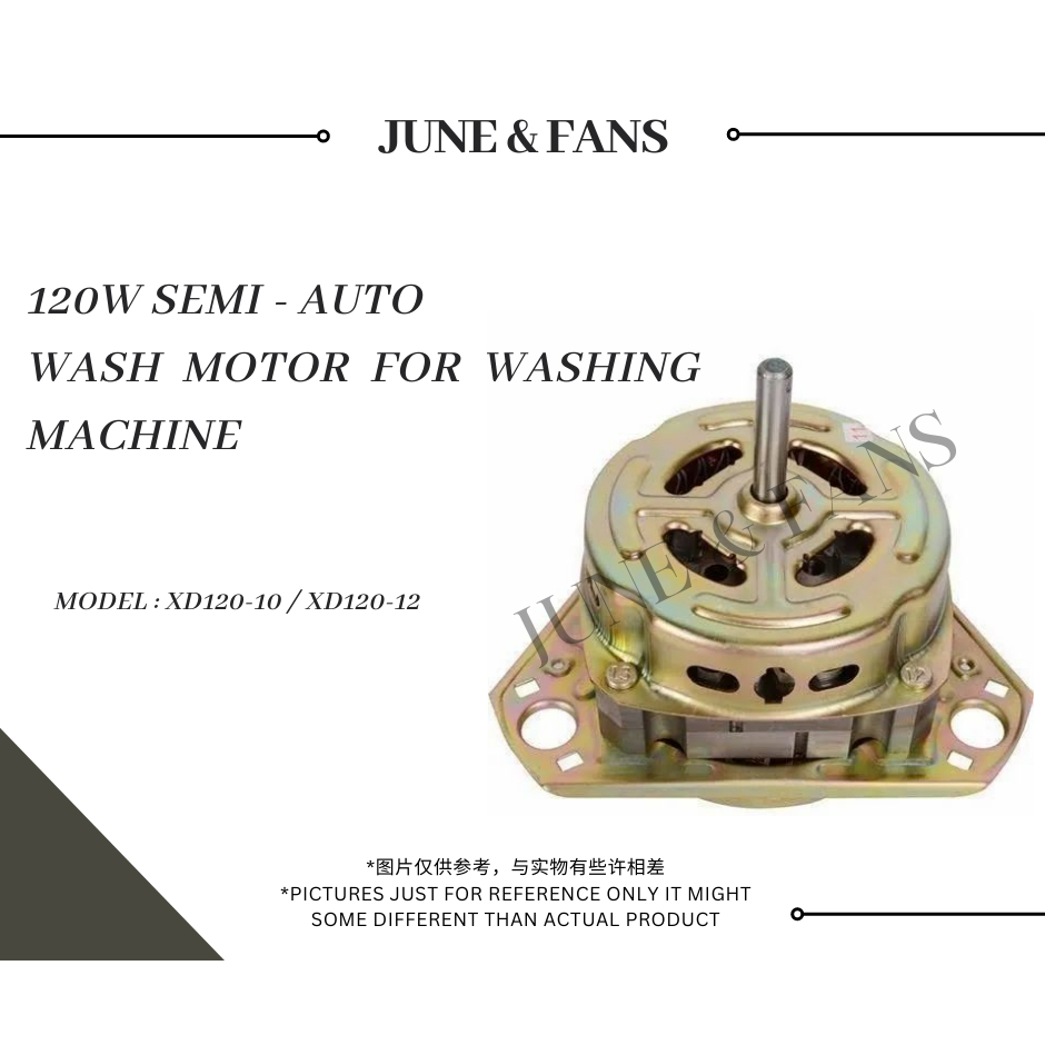 120WATT BIG & SMALL SHAFT WASHING MACHINE SEMI - AUTO WASH MATOR XD120 ...