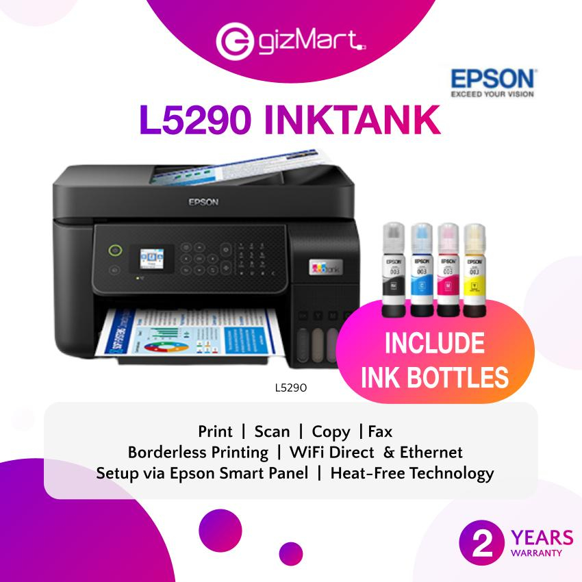 Epson EcoTank L5290 A4 Wi-Fi All-in-One Ink Tank Printer with ADF ...