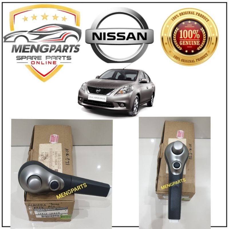 ORIGINAL NISSAN ALMERA N17 AUTO GEAR KNOB ASSY 34910-1HA0A | Shopee ...