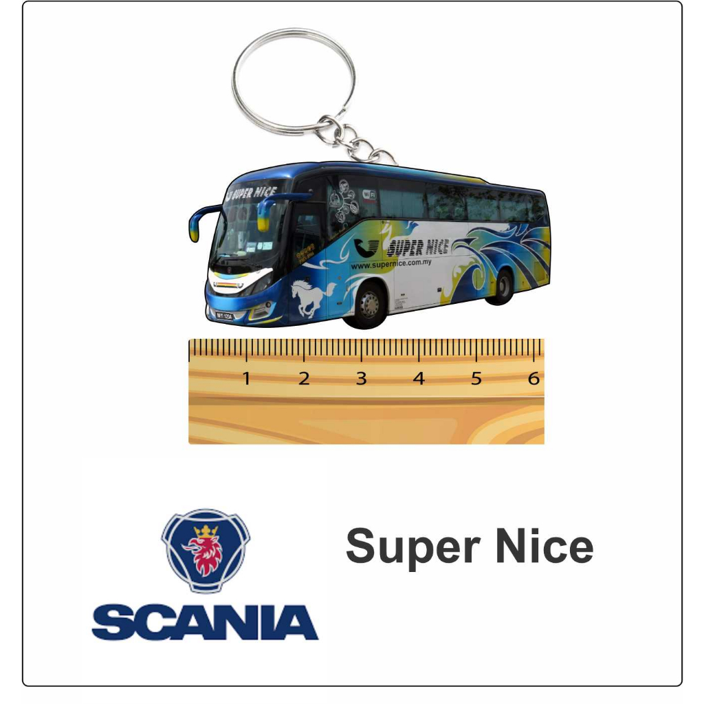 scania supernice bas 2d keychain | Shopee Malaysia