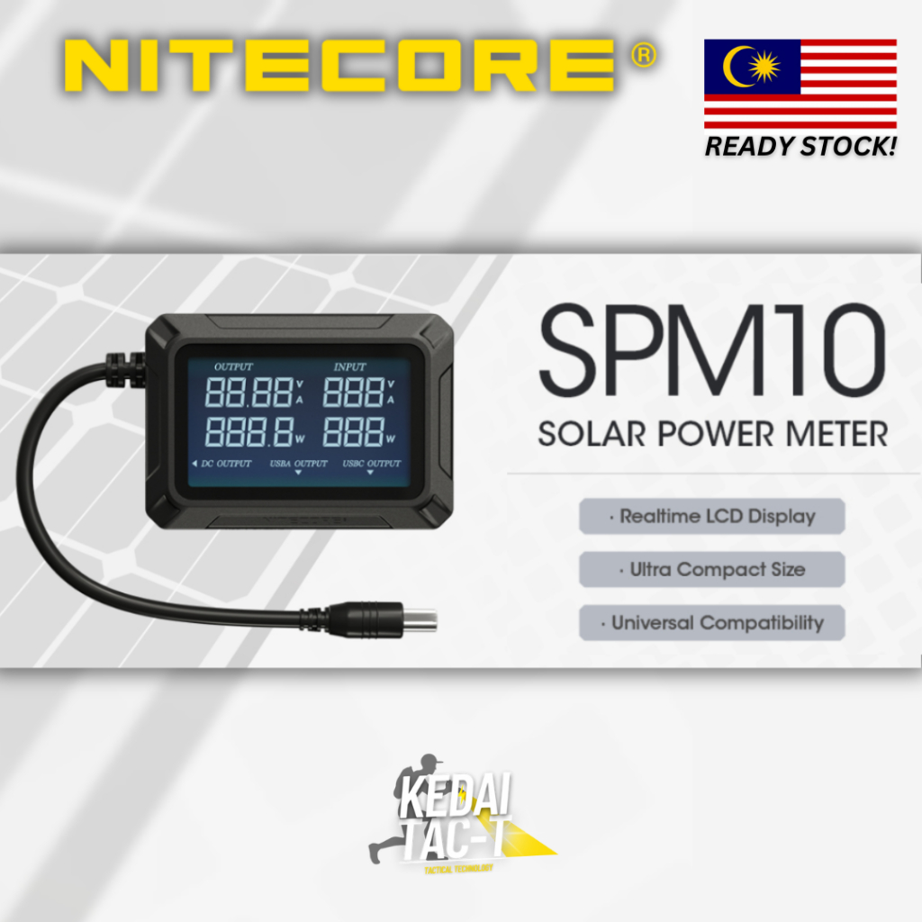 NITECORE SPM10 - Solar Power Meter for Solar Panels - ORIGINAL - Ready ...