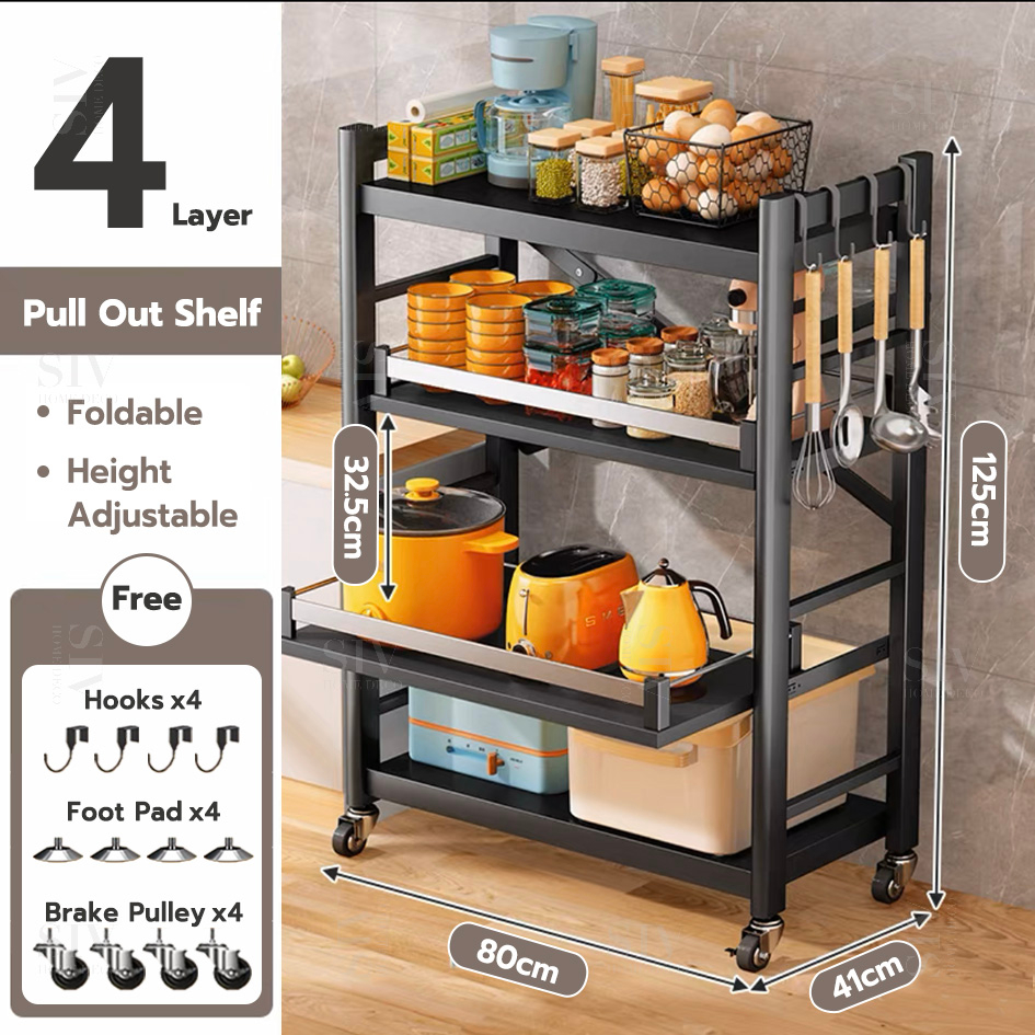 【Extra Strong】SIV Boltless Steel Rack Multipurpose Rack Rak Besi Dapur ...