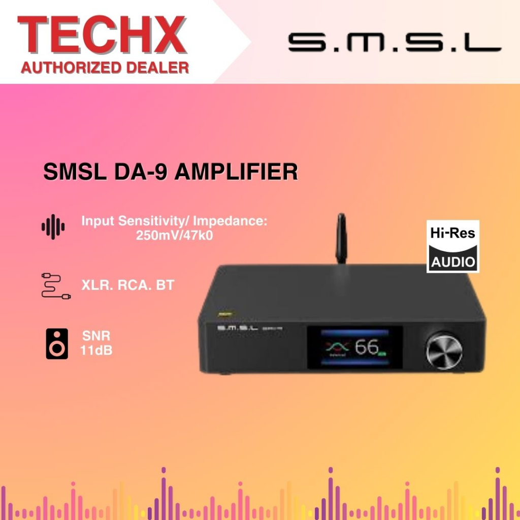 SMSL DA-9 Bluetooth 5.0 Hi-Res Audio High Quality Power Amplifier | Shopee Malaysia
