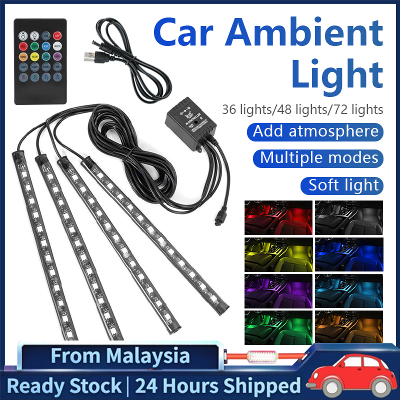 USB Car Led Light Foot Lamp Lampu Led Lampu Kaki Kereta Led Bawah Kaki ...
