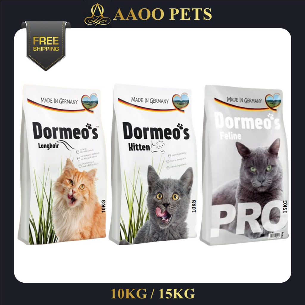 Dormeo's Cat Dry Food 10KG / 15KG ( Long Hair , Kitten , Feline 15KG ...