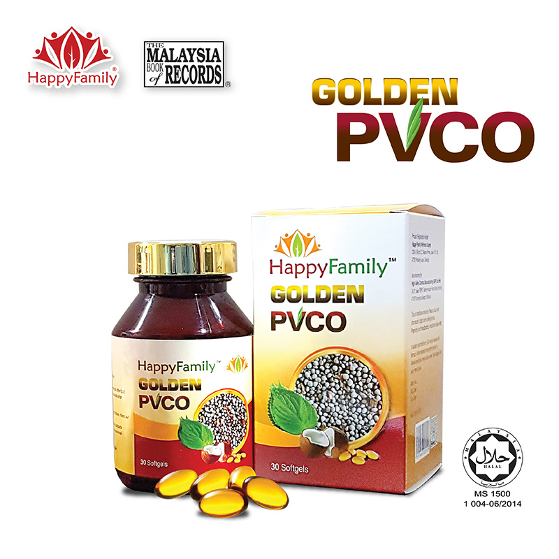 HappyFamily PVCO 1600mg (30's x 2 bottles) - Improve Blood Circulation, Balancing Essential ...