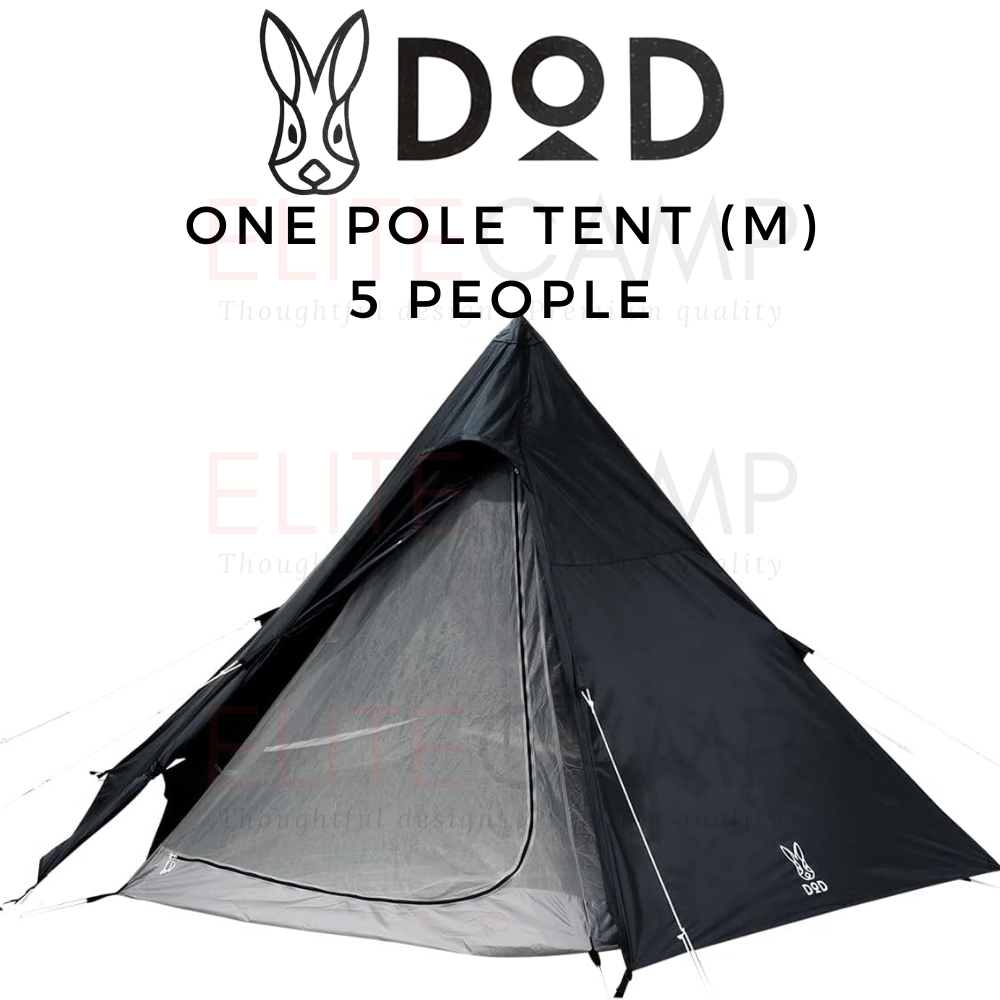 DOD One Pole Tent Medium 5 people T5-47-BK T5-47-TN Camping Hiking ...