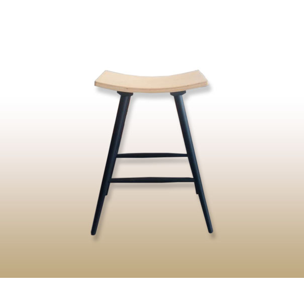 Natural Solid Wood Curve Chair | Shopee Malaysia