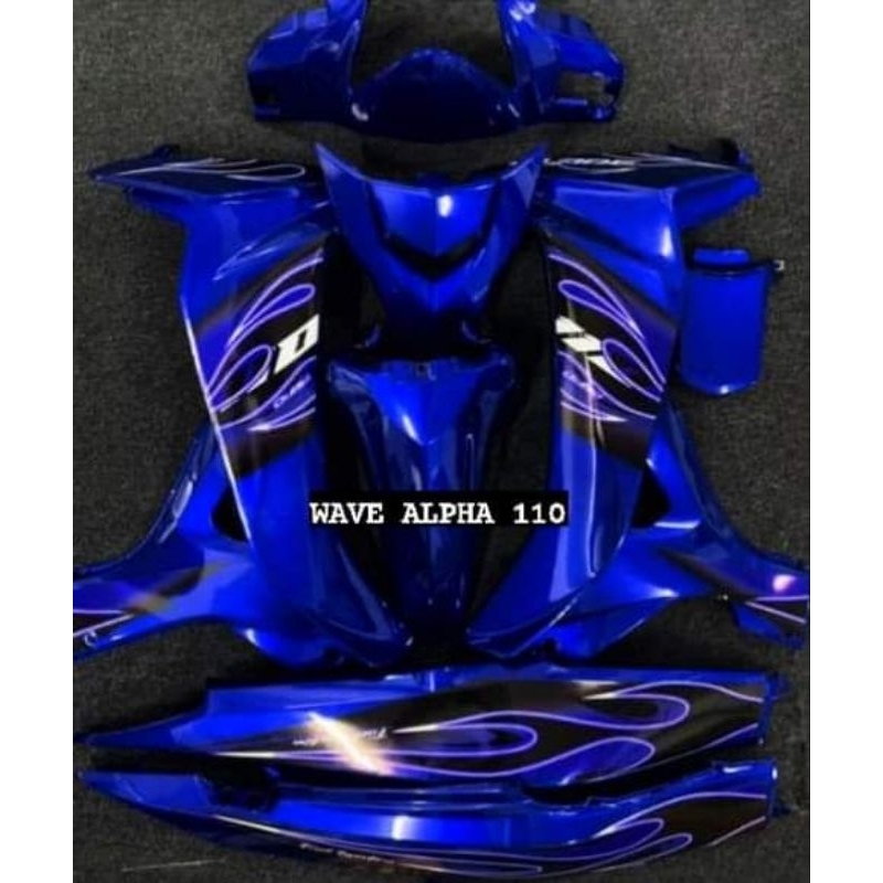 COVERSET HLD HONDA WAVE 110 ALPHA V1 API EDITION (Siap Tampal) | Shopee ...