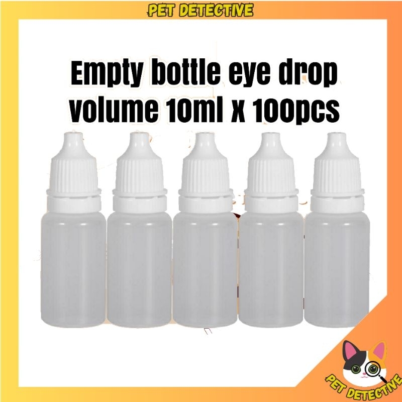 10ml empty eye drop bottle squeezable (100pcs) ready stock botol kosong ...