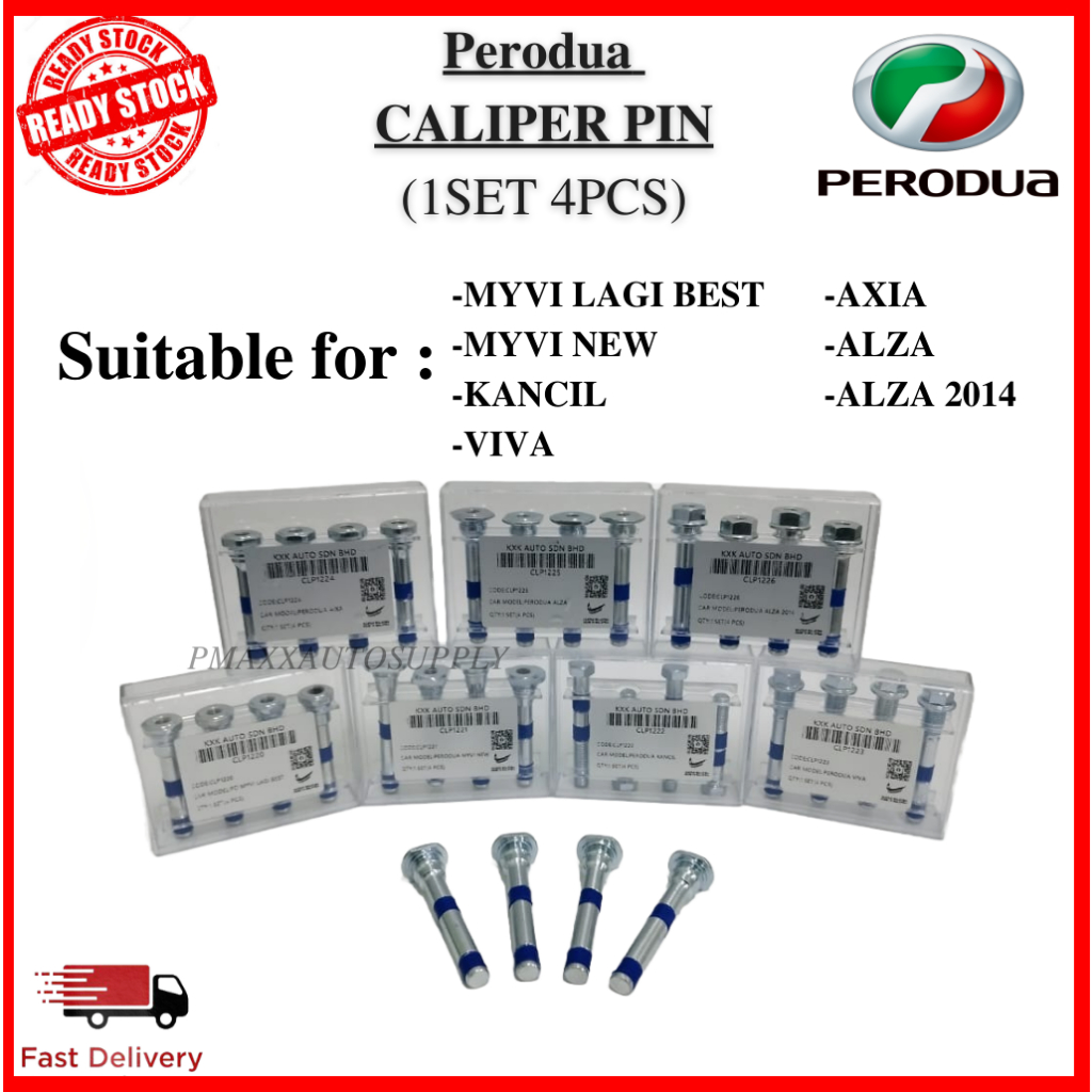 ORIGINAL PERODUA Caliper Pin ALZA OLD ALZA AXIA KANCIL MYVI LAGI BEST ...