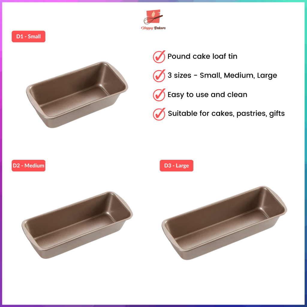 Pound Cake Loaf Tin | For Cakes Bread | Small Medium and Large Sizes ...