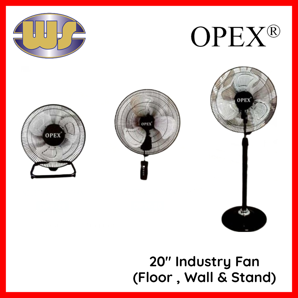 OPEX 20" INDUSTRY FAN [WALL TYPE / STAND TYPE / FLOOR TYPE] 100% PURE ...