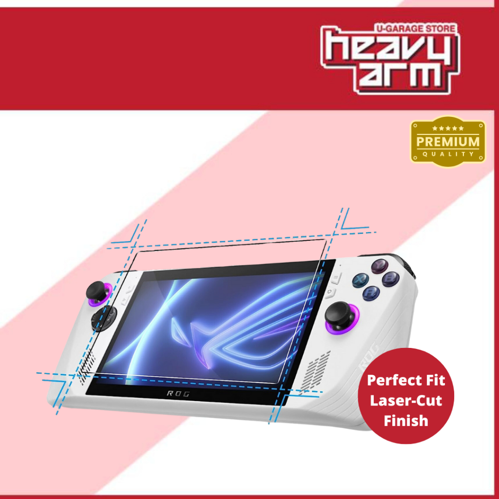 Asus ROG Ally Screen Protector 9H Tempered Glass (Premium) * Laser-Cut ...
