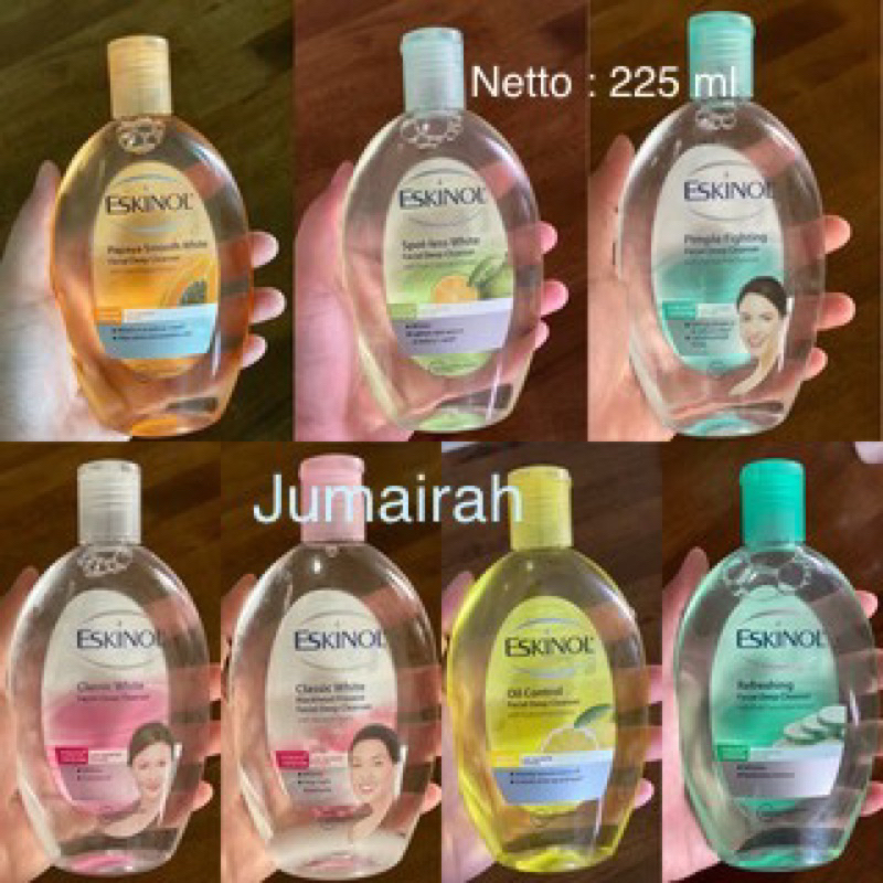 Eskinol | Facial Deep Cleanser [ Netto : 225 ml ] anti-bacterial ...
