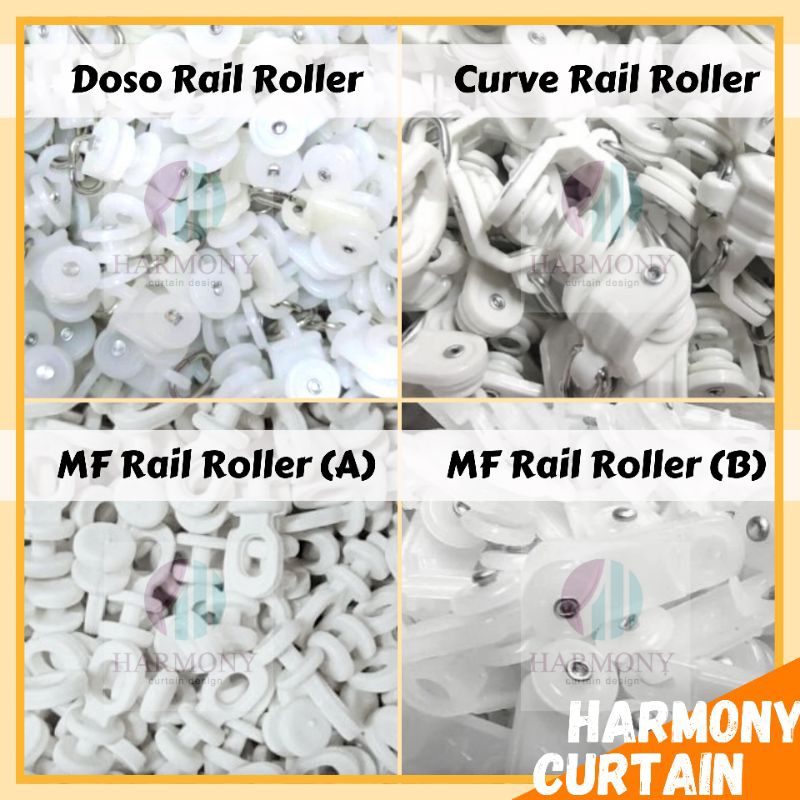 🔥🔥 NEW ITEM 💥💯 Curtain Langsir Roller Doso MF Curve Rail Aluminium ...