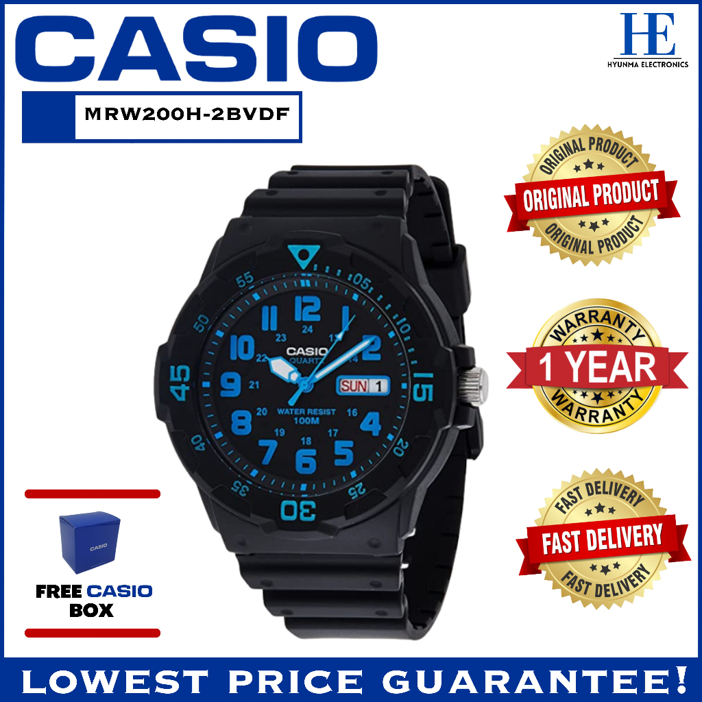 CASIO MRW-200 ORIGINAL WATCH WITH CALENDAR & 1 YEAR WARRANTY MRW200 ...