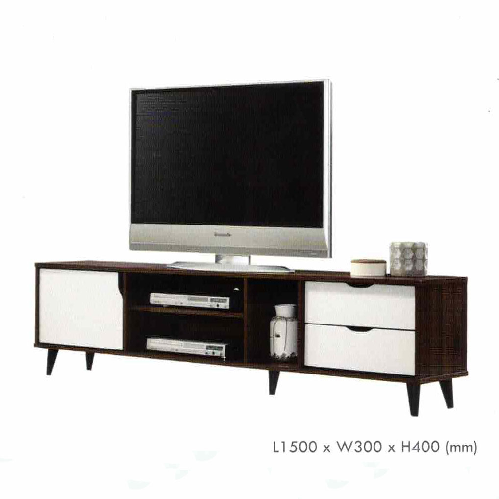 5 Feet TV Cabinet Wood Place on Floor Cabinet L1500MM X W300MM X H400MM ...