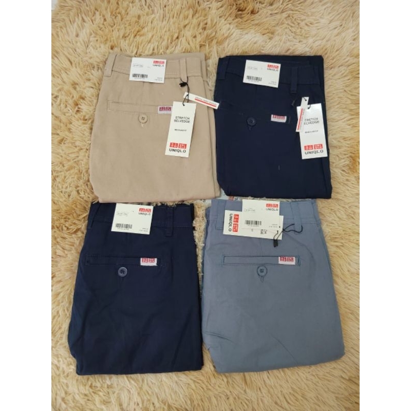 New Design UNIQLO 4 Pocket Slack Pant Good Kain | Shopee Malaysia