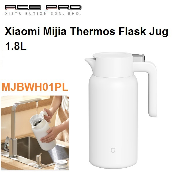 Xiaomi Mijia Thermos Jug 1.8L - MJBWH01PL Flask Kettle Thermal Vacuum Stainless Steel 316L ...