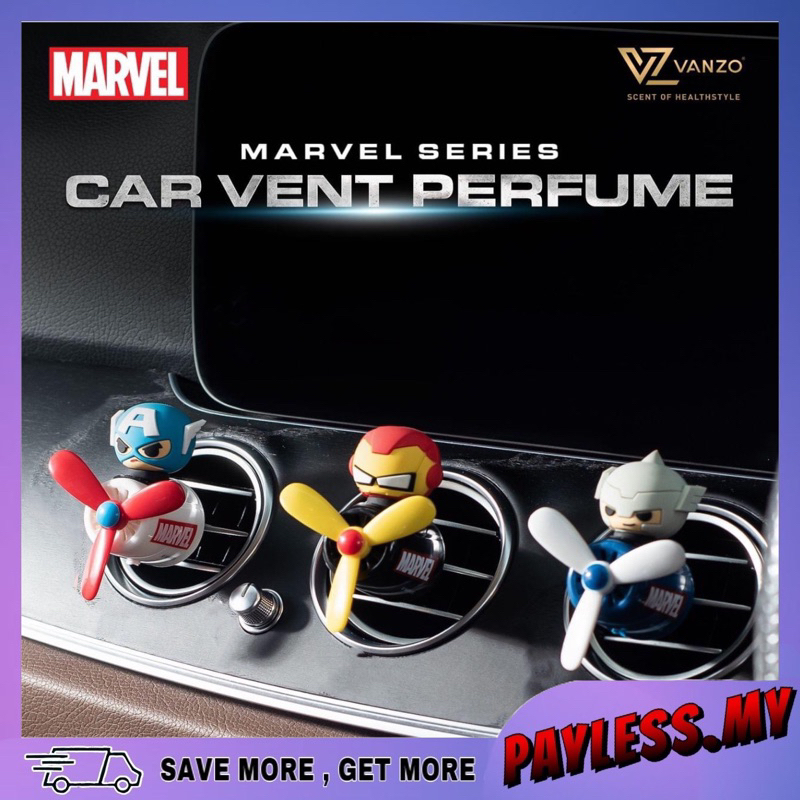Vanzo Marvel Series Car Vent Perfume Car Fragrance Captain America ...