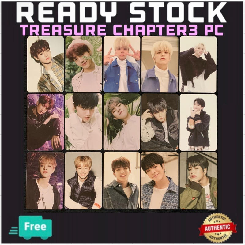 OFFICIAL TREASURE CHAPTER 3 ALBUM PHOTOCARD | Shopee Malaysia
