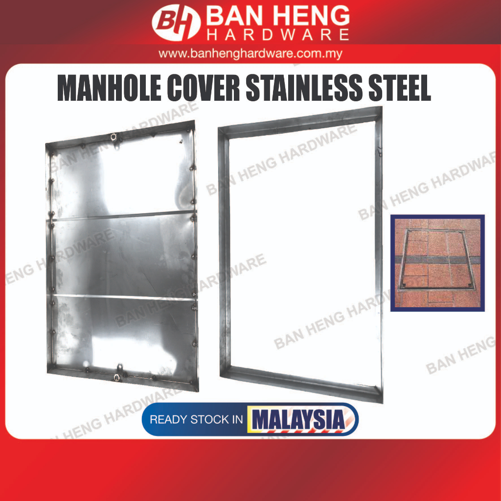 🔥Ready stock🔥Stainless steel cover manhole tile 18x24 inch | Shopee ...
