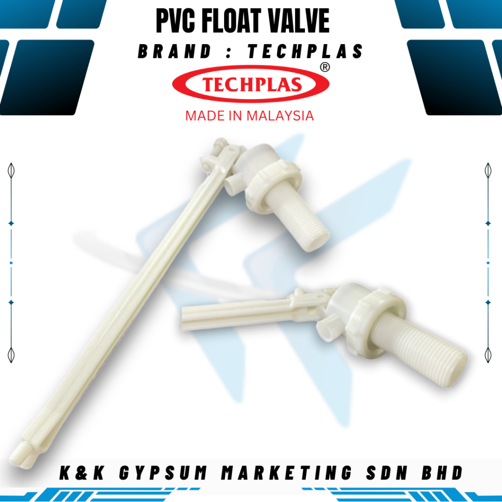 PVC FLOAT VALE, LEVER HANDLE , FLAT PLASTIC SIPHON - TECHPLAS | Shopee Malaysia