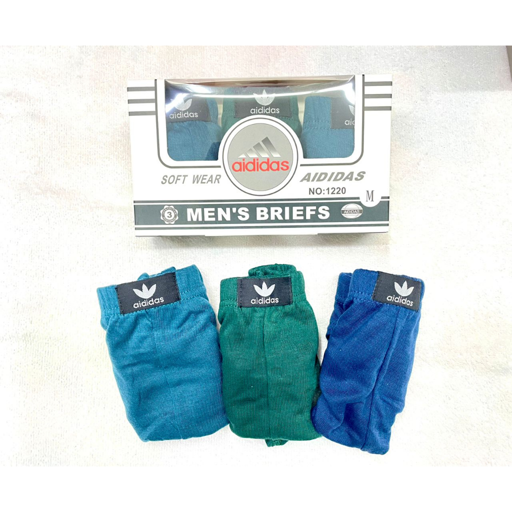 Aididas Mens Spender Underwear/ Trunks 3 in 1 Bundle Pack | Shopee Malaysia