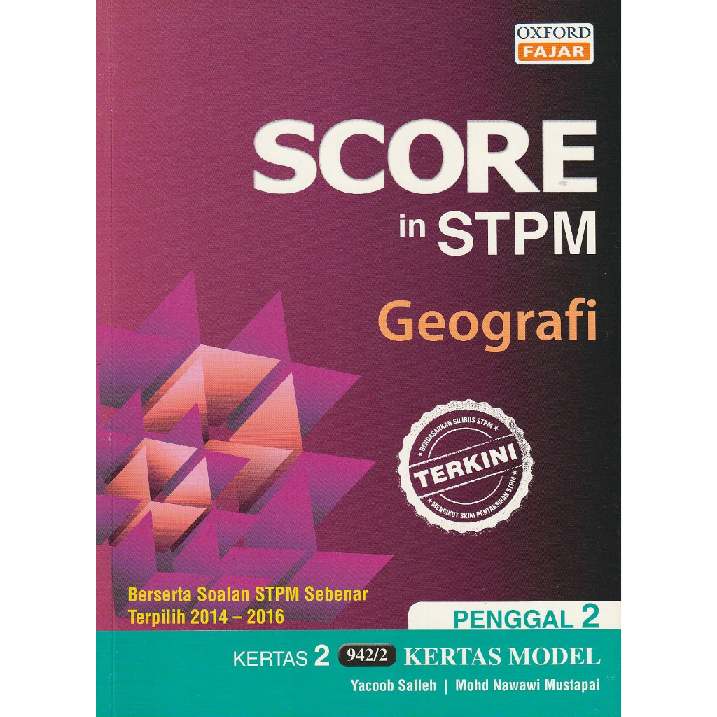 SCORE IN STPM KERTAS MODEL GEOGRAFI PENGGAL 2 | Shopee Malaysia