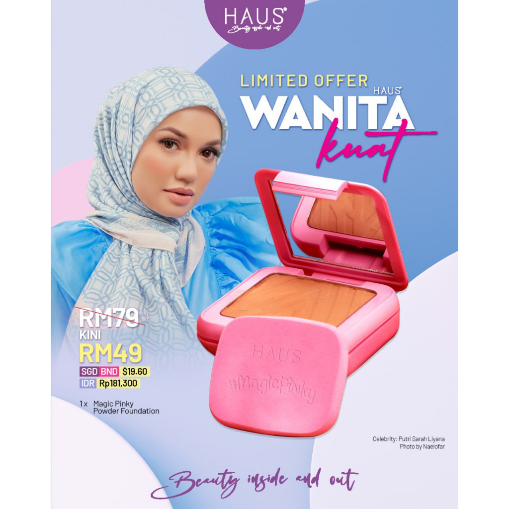 HAUS Powder Foundation MAGIC PINKY | Shopee Malaysia