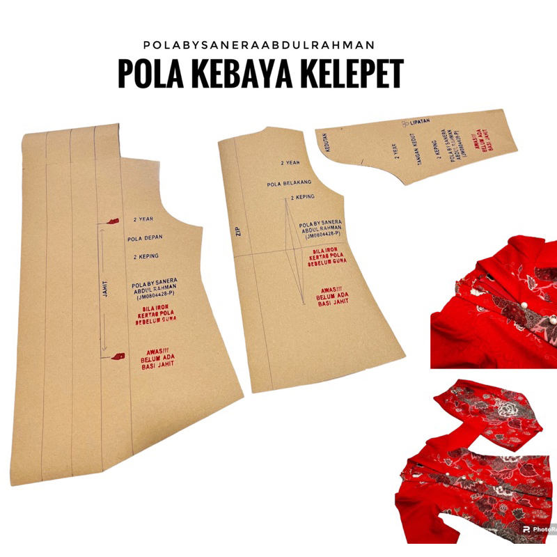 { KANAK - KANAK } POLA KEBAYA KELEPET | Shopee Malaysia