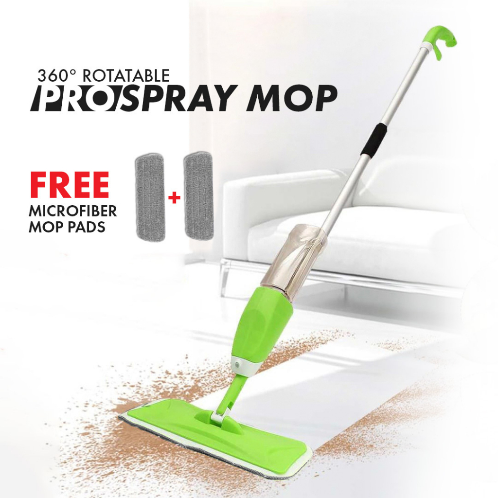 Finsso: SPRAY MOP with EXTRA Micro-Fibre Pad Headed/ Rectangular headed ...