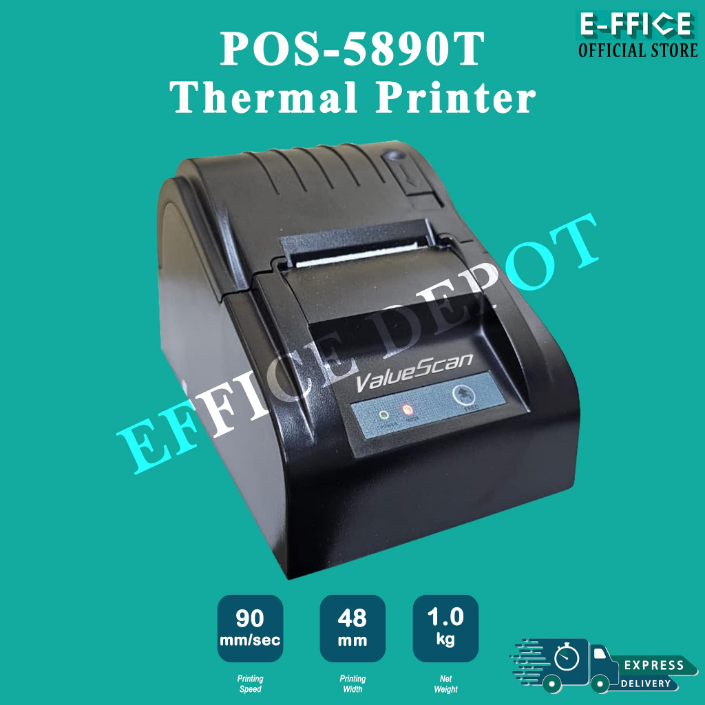 Effice Depot - POS-5890T Thermal Printer / Thermal Receipt Printer | Shopee Malaysia