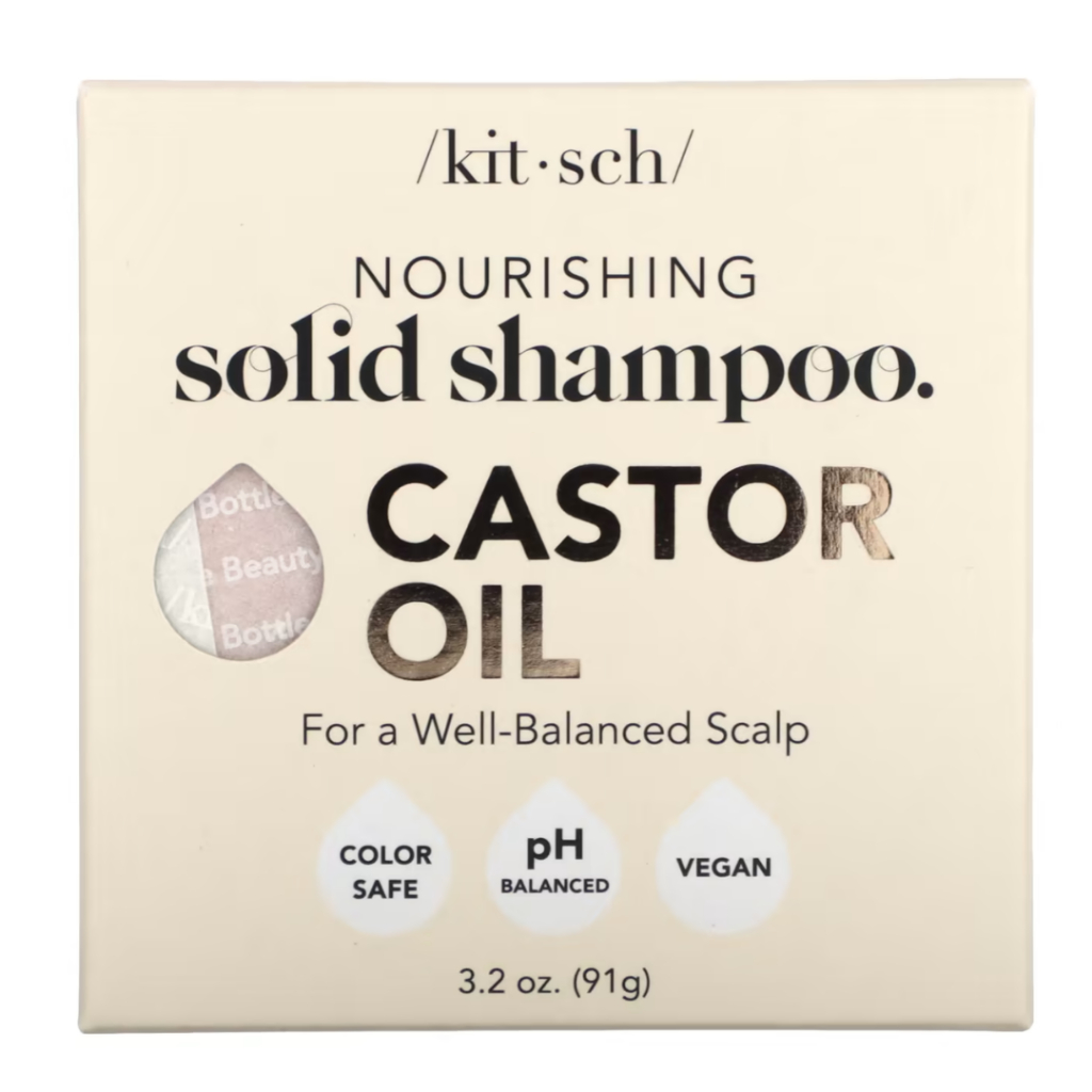 Kitsch, Nourishing Solid Shampoo Bar, Castor Oil, Sugar Amber & Shea, 3 ...