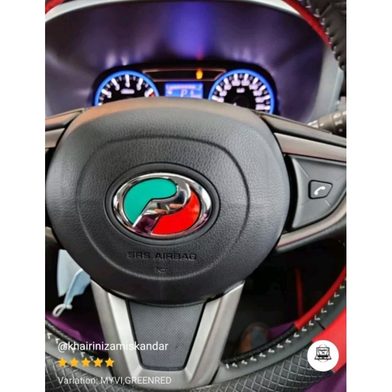 PERODUA Steering Logo Emblem Sticker | Shopee Malaysia