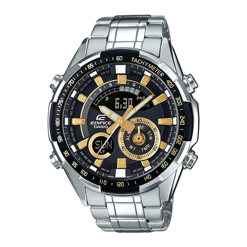Casio_Edifice Dual time Stainless Steel Strap Fashion Men Watch All ...
