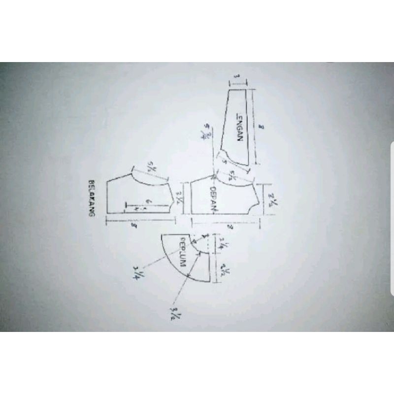 LAKARAN POLA BAJU PDF DETAIL SAIZ SEBENAR DALAM INCI | Shopee Malaysia